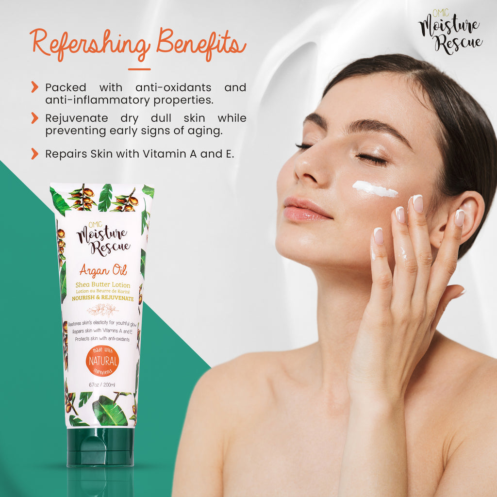 Omic Moisture Rescue Argan Oil With Shea Butter Lotion 200ml ...